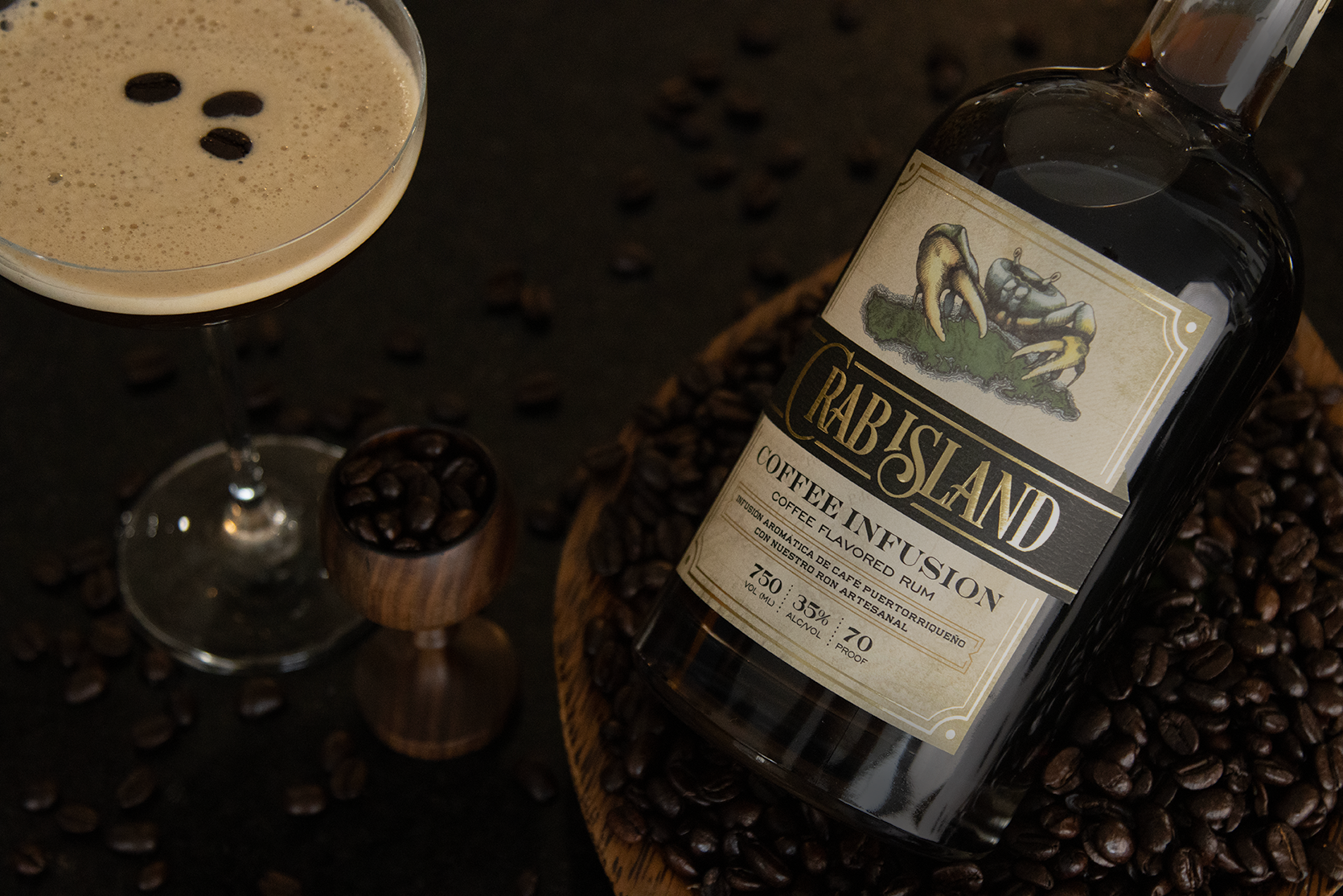 Crab Island Coffee Infusion Rum - Crab Island Rum Distillery - Vieques, PR